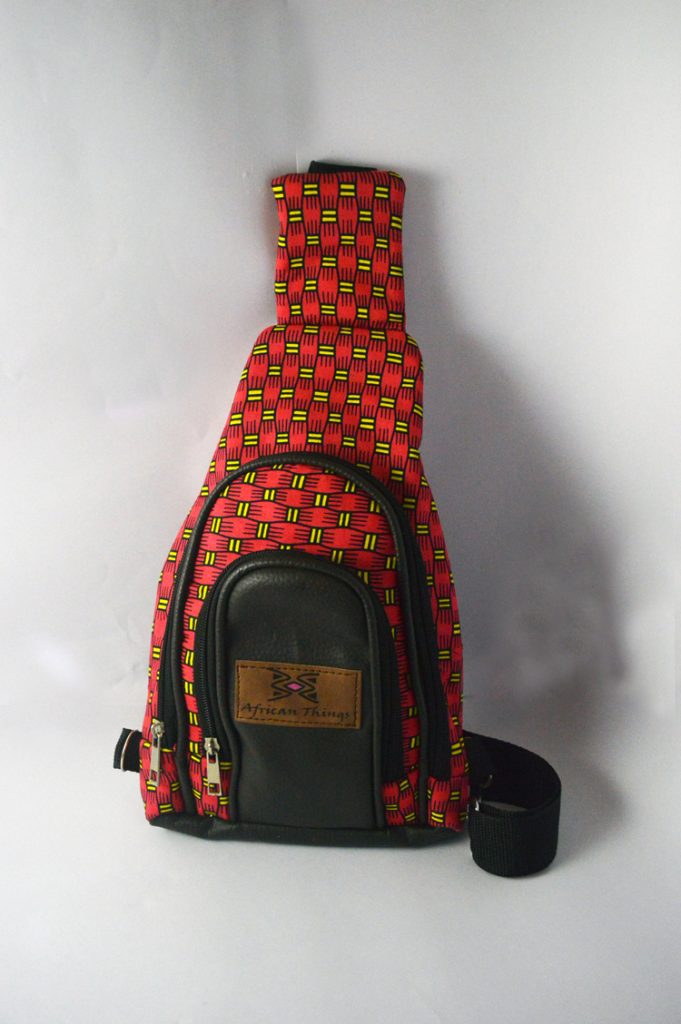 African Print + Leather Crossbody Sling Bag - African Things - Find ...